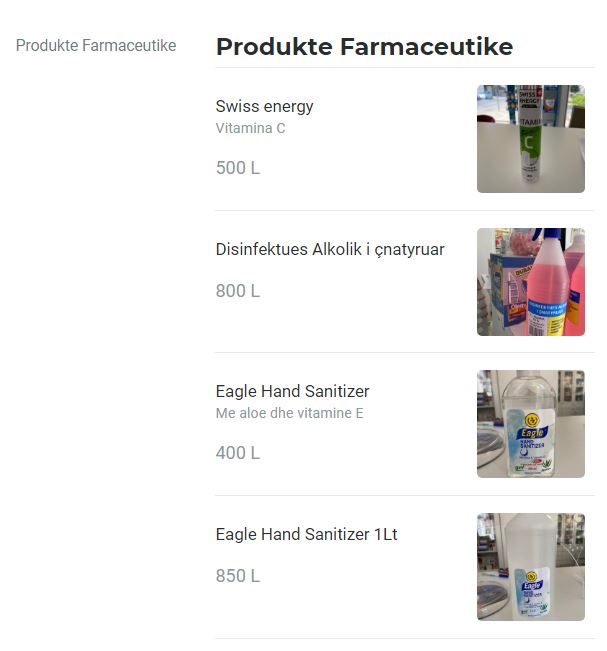 Farmacia në shtëpinë tuaj një klik larg. Porosit gjithçka që u duhet ... Farmacia në shtëpinë tuaj një klik larg. Porosit gjithçka që u duhet ...